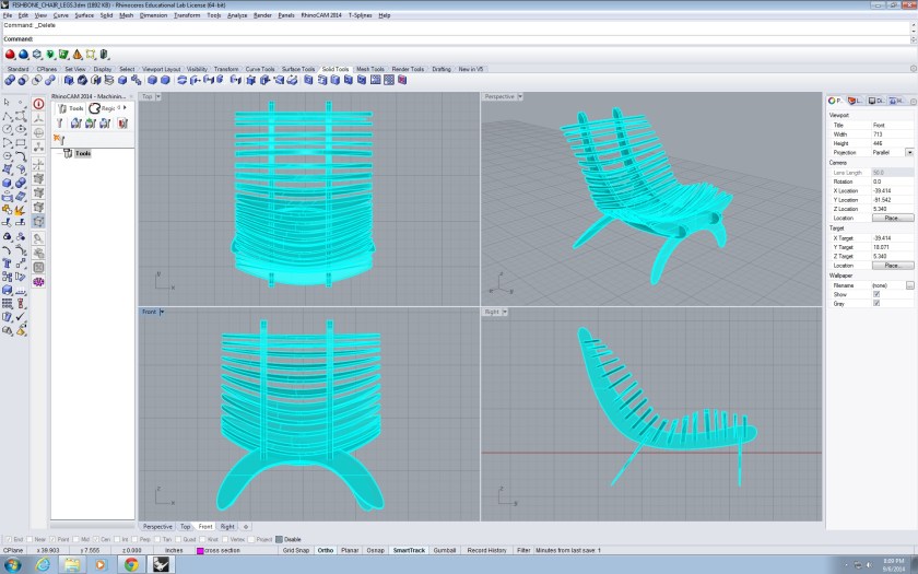 Fishbone Chair Render – Parametrics